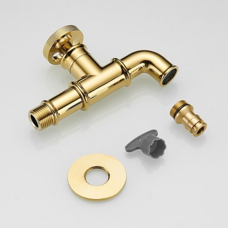 Cold Water Only Outdoor Tap Industrial Style Wall Mounted Tap Black ...