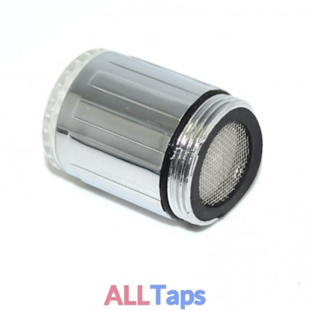 Brushed LED Water Tap Light Colorful Changing Glow Shower Head Kitchen ...